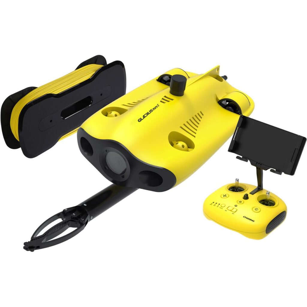CHASING GLADIUS MINI S Underwater ROV with Backpack and Robotic Claw ...