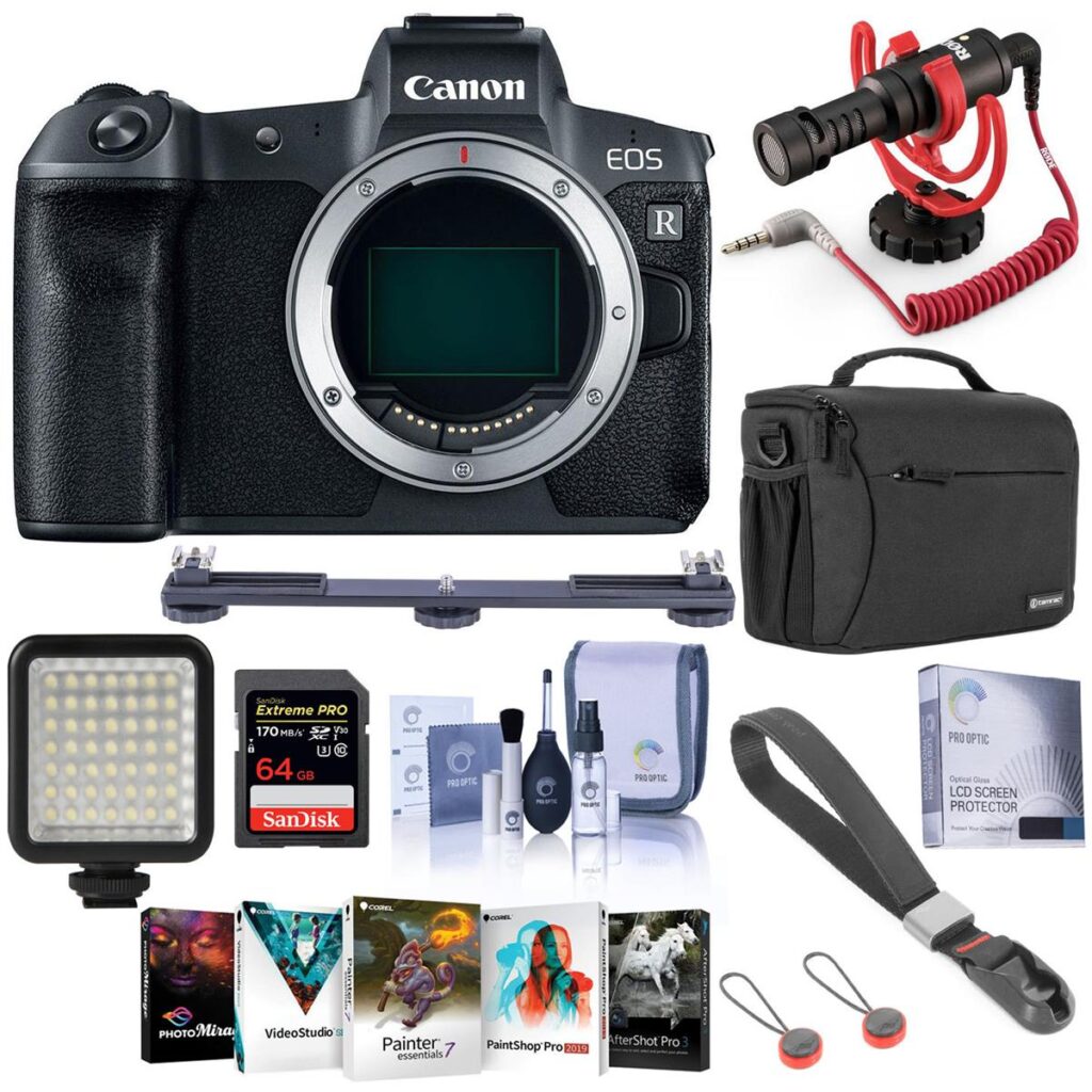 Canon EOS R Mirrorless Full Frame Digital Camera Body – Black – With ...