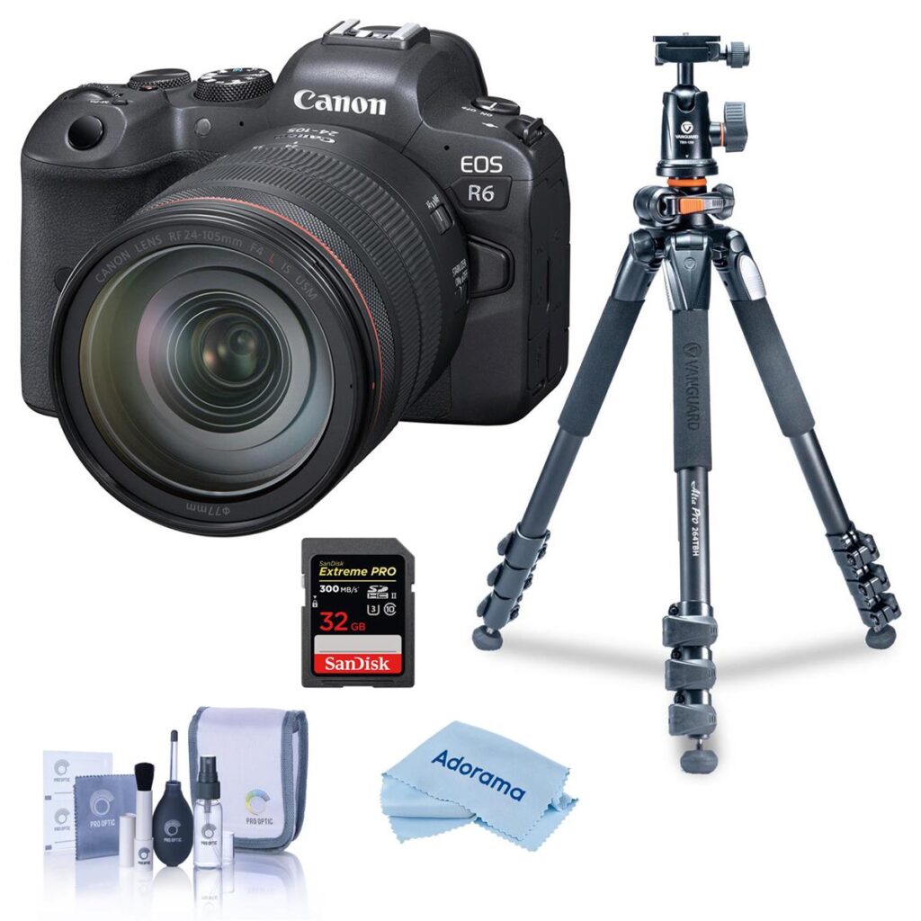 Canon EOS R6 FF Mirrorless Camera wRF 24-105mm USM Lens Bundle with ...